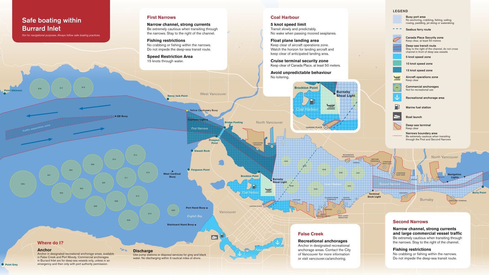Vancouver Cruise Ship Port Map